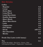 Menu – Mr Tulk Cafe – State Library of Victoria – Melbourne