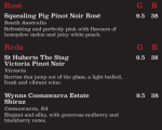 Menu – Mr Tulk Cafe – State Library of Victoria – Melbourne